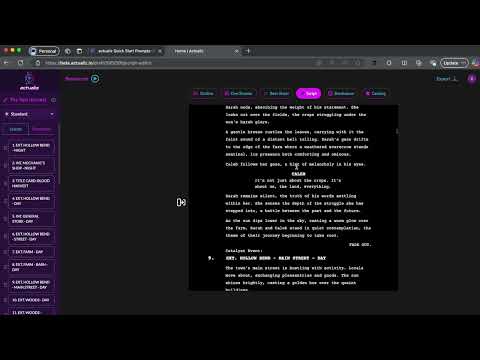 How To Write a Movie Screenplay FAST w/actualiz Script Writing Software