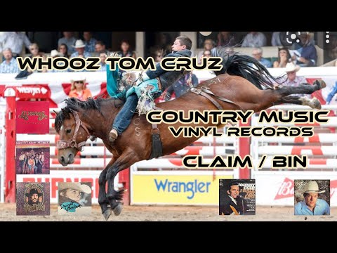 Whooz Tom Cruz Sellin Country Music Records aka Vinyl LPs & 45s Claim /BIN + Bulk 45s