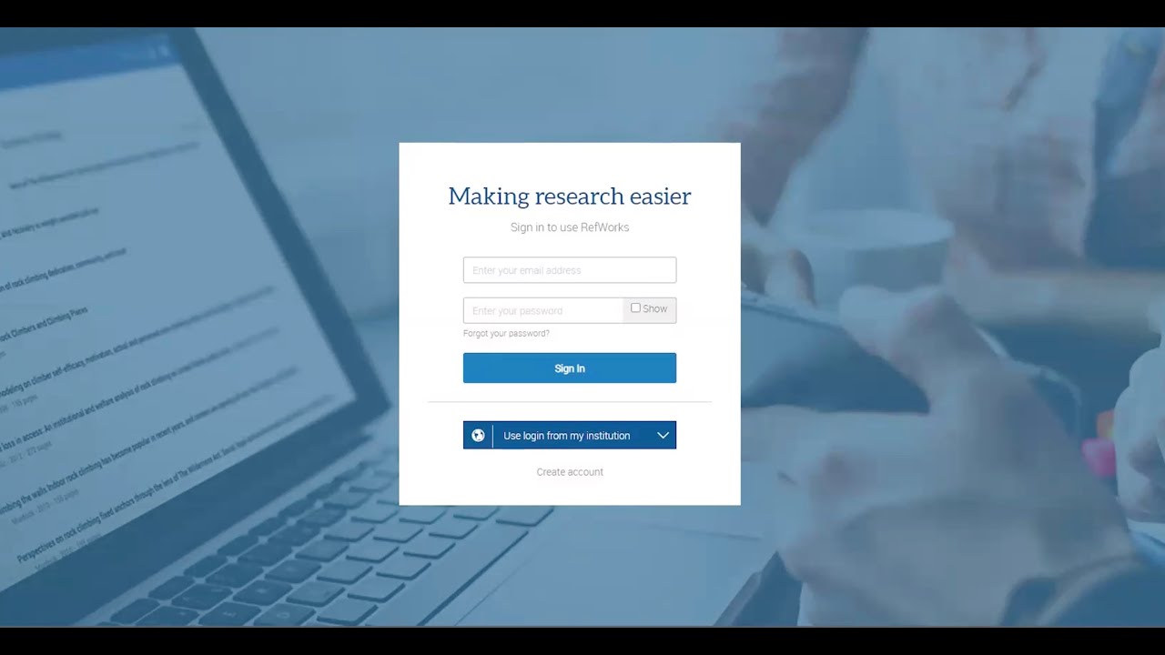 Exporting Content to RefWorks