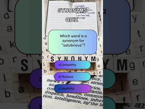 Synonyms quiz 8 #shorts