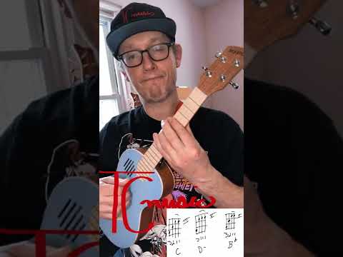 Ukulele Chords: Freaky Deaky - Tyga + Doja Cat #shorts