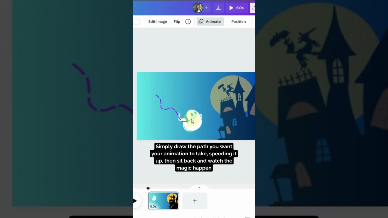 Canva tutorial of Create an Animation