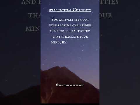 Intellectual Curiosity.. Signs You're Smarter Than You Think.. #short #shorts #shortvideos