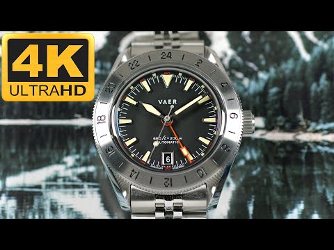[New for 2025] Vaer – G5 Pacific Steel 39mm USA 'True/Flyer' GMT, 1970's Rolex Explorer II inspired