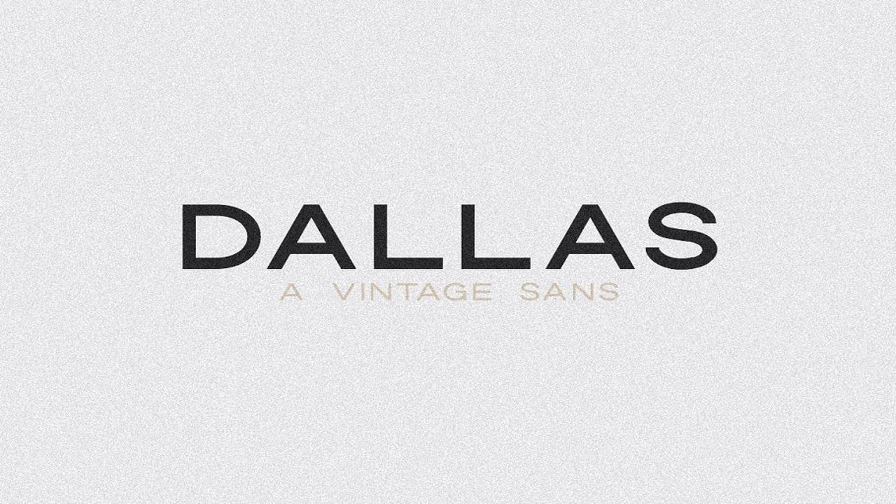 Dallas | A Vintage Sans Font Free Download
