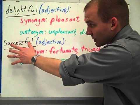 Suffixes -ful, -ous, -ious synonyms antonyms