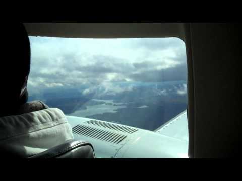 Flying from Lebanon, New Hampshire to Boston over the Fall Foliage and View of Lake Sunapee