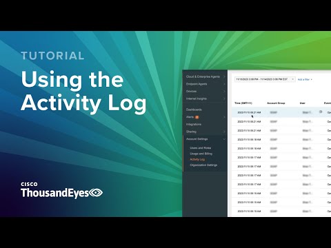 Using the Activity Log