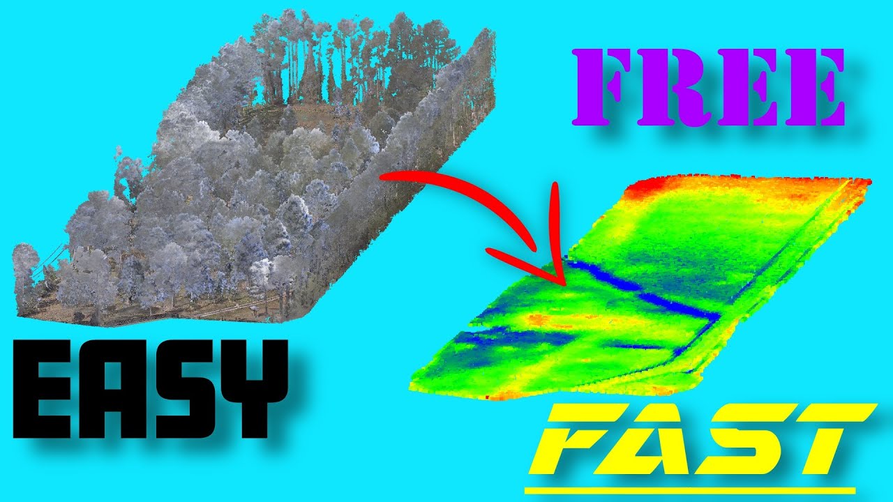 Point Cloud to Ground Surface - The CSF & Rasterization Method