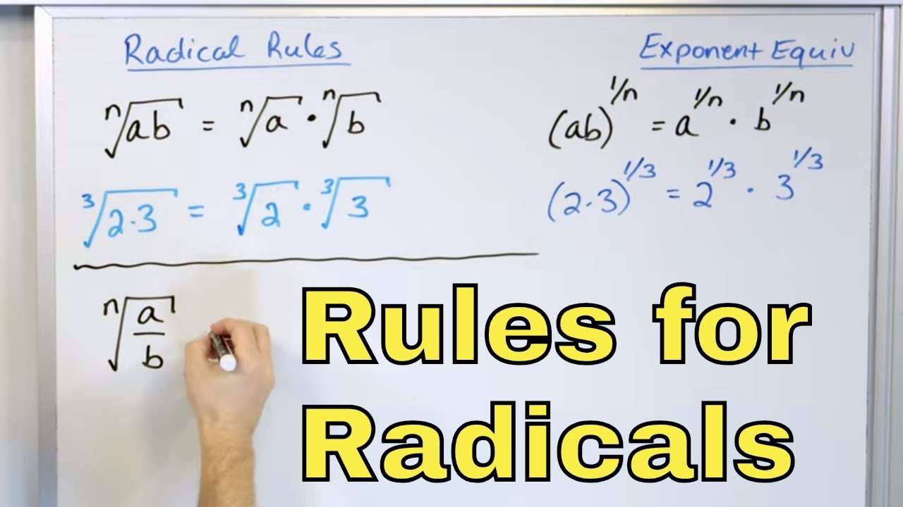 08 - Rules to Multiply & Divide Radicals in Algebra (Simplifying Radical Expressions)
