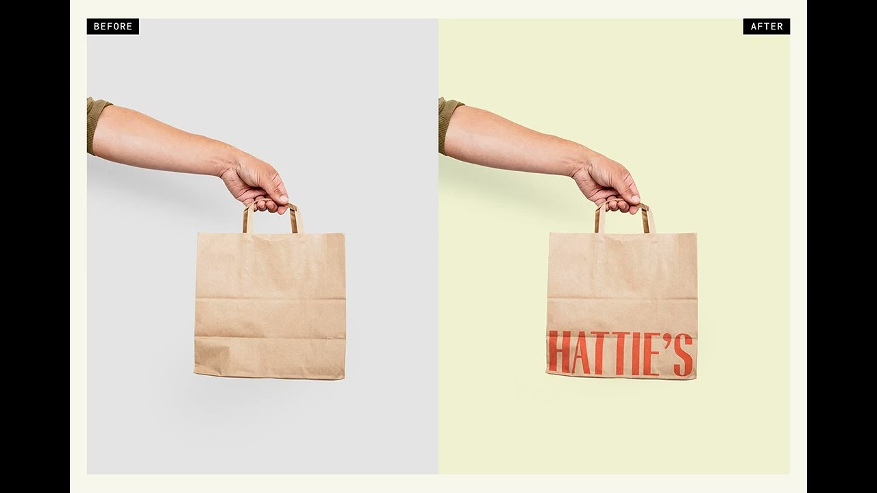 Download Kraft Paper Carry Bag Mockup Stock Graphics