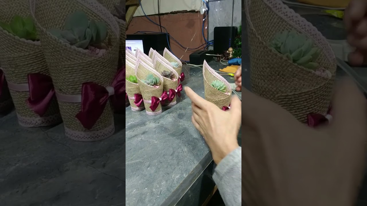 Recordatorios para 15 años / souvenirs de 15 años con #cactus y #suculentas #shorts #diy