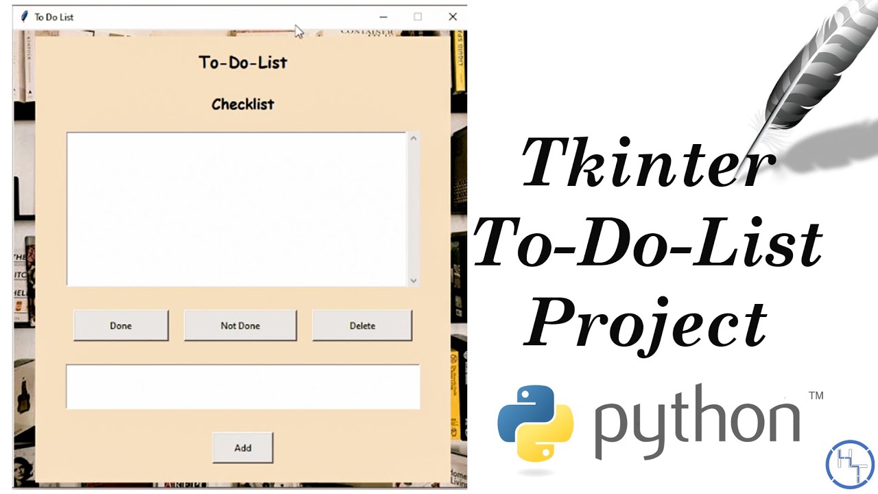 GUI Tkinter Project | Build a Simple To-Do List App with Python