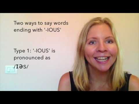 Speak Like a Native: English Pronunciation of '-IOUS' Part 1