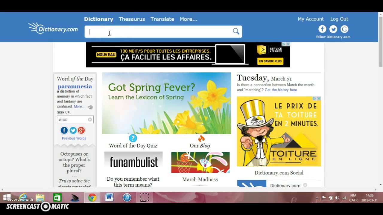 Dictionary.reference.com tutorial