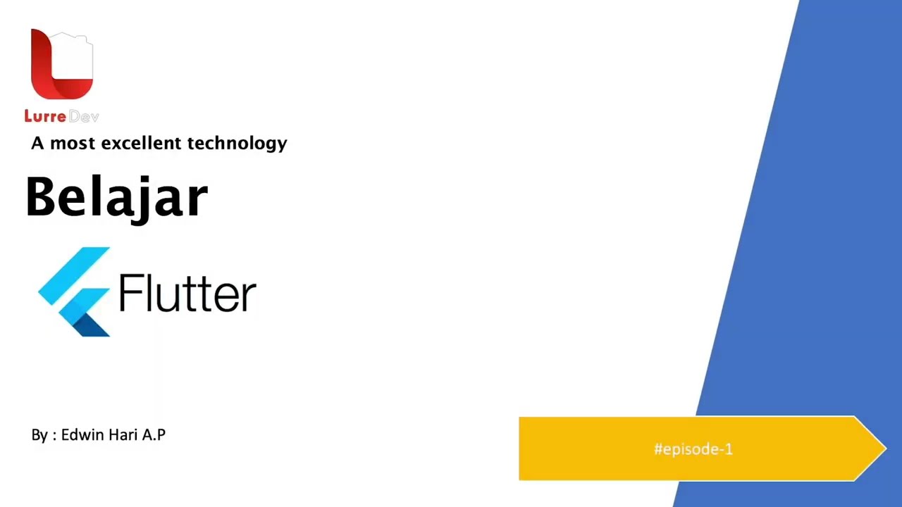 cara membuat aplikasi android pertama menggunakan flutter | LURRE DEV