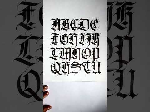 Capitals Blackletter Alphabet #viral
