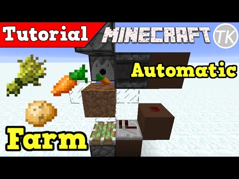 Automatic Wheat Carrot and Potato Farm! Minecraft Map