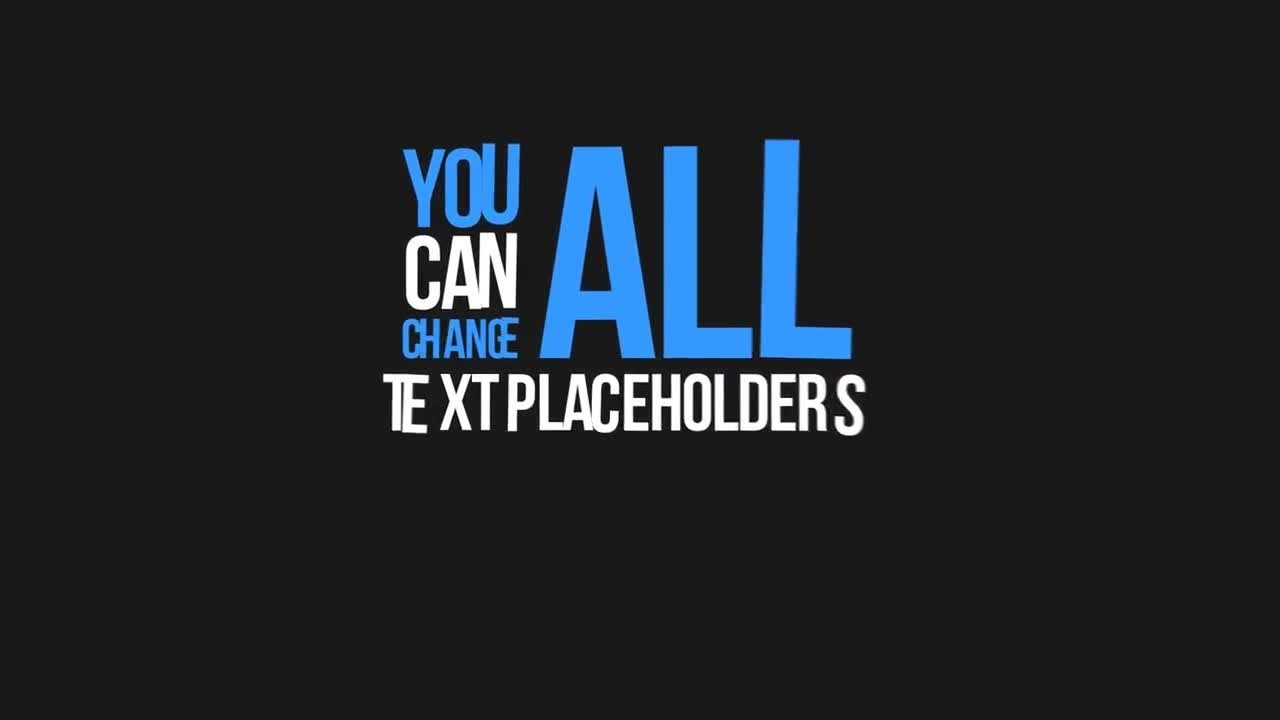 Dynamic Typography Pack After Effects Templates