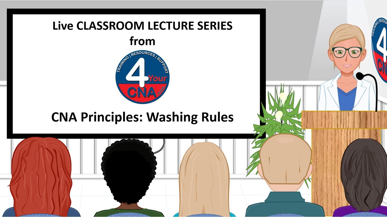CNA Principles Classroom Lecture: Washing Rules