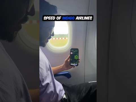 IndiGo Flight - how fast can it go?✈️ #flight #travel