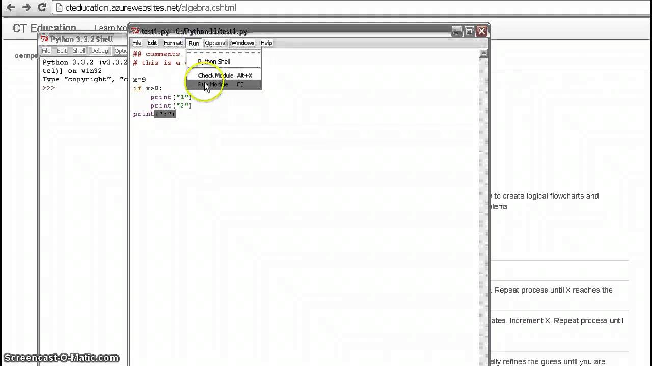 Python, Indentation, Comments, If Statements