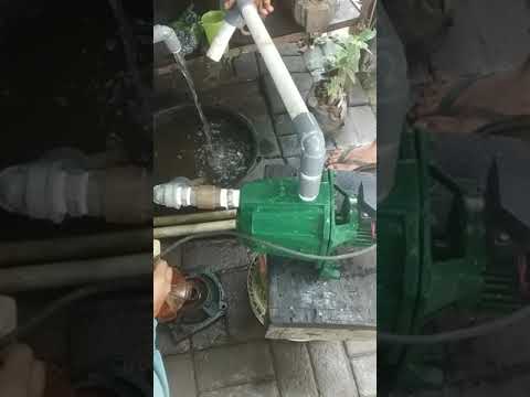 pengetesan mesin air semi jet pump