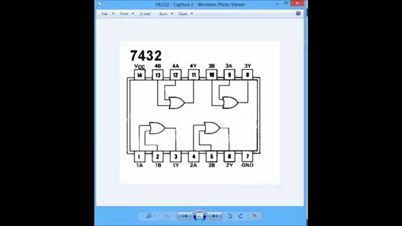 74LS32 - OR Gate - Truth Table & Example