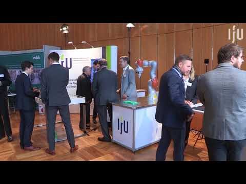 Messestand des IFU auf dem 14. Deutschen Fachkongress Fabrikplanung