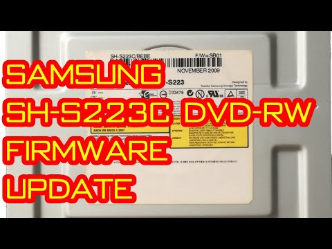 rd #317 How to update firmware for Samsung SH S223C DVD RW