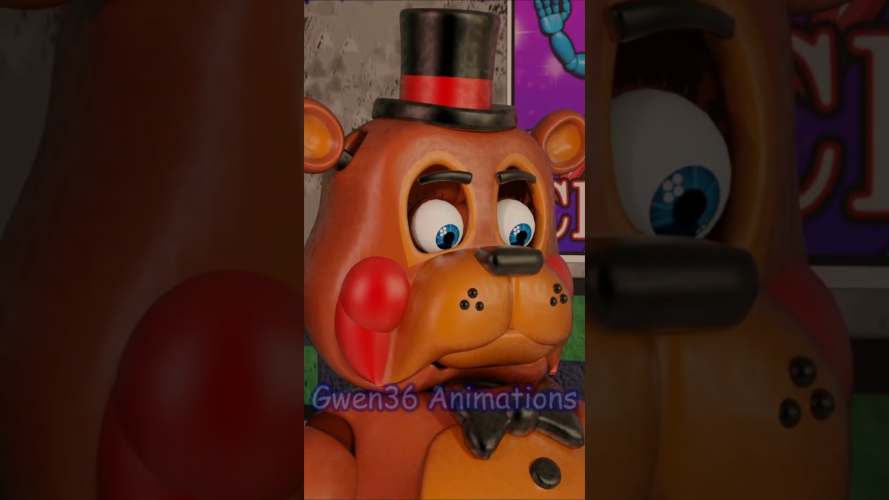 Toy Freddy meets Glamrock Freddy [FNAF/Blender] #shorts #freddy #glamrockfreddy #fnafsb #fnafmeme