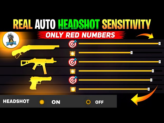 Free Fire Max में वन-टैप (one tap) हेडशॉट सेंसिटिविटी सेटिंग्स जिसका ...