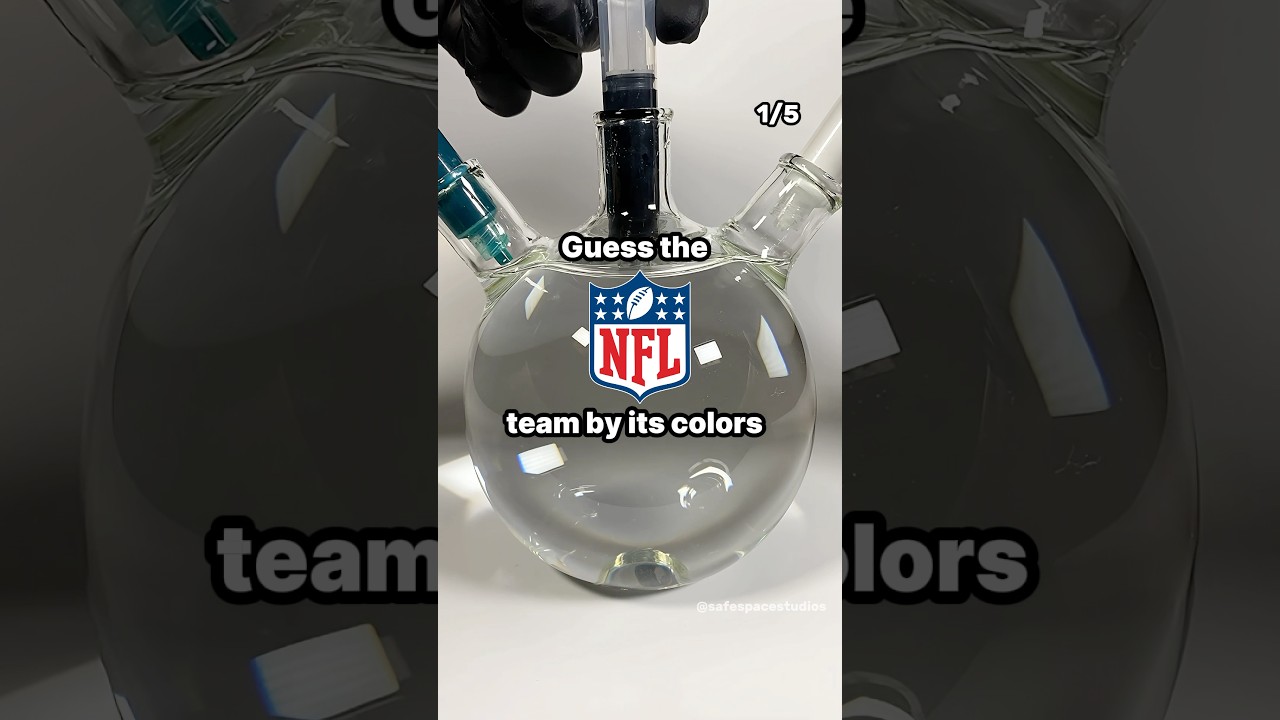 Guess the NFL team by its colors #nfl #paintmixing #guess #guessthelogo #nflfootball #satisfying