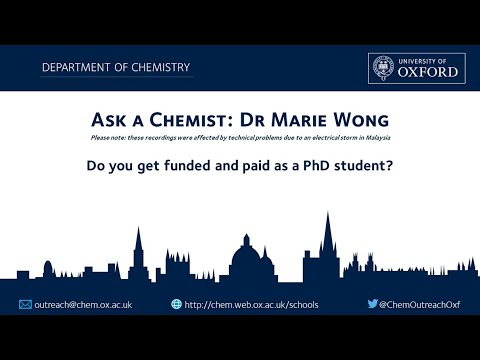 Dr Marie Wong: Do you get funded and paid as a PhD Student?