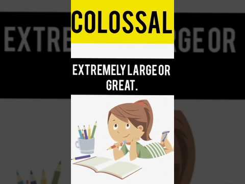 Colossal meaning in English #english #englishfluency #colossal #shorts