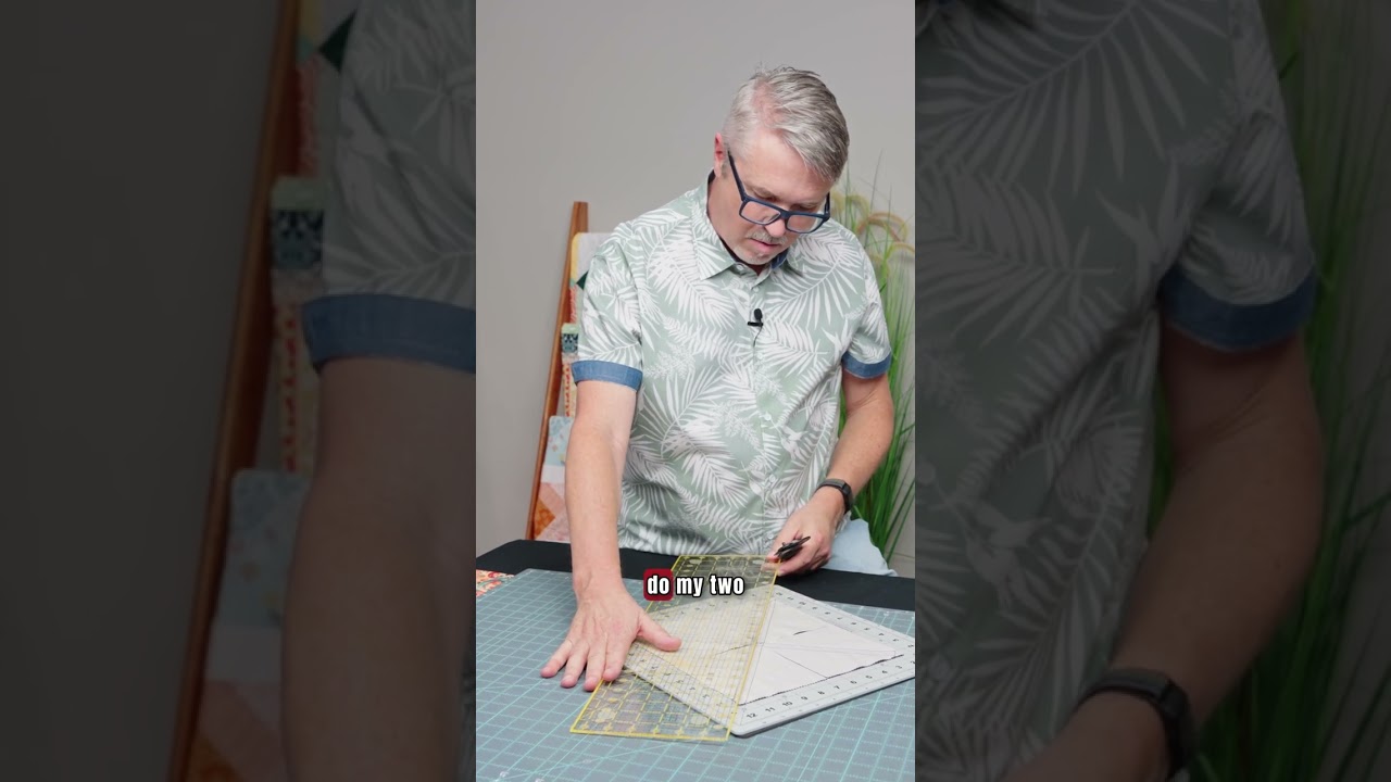 Make 8 Half-Square Triangles at Once! 🧵✨