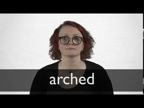 ARCHED definition and meaning | Collins English Dictionary