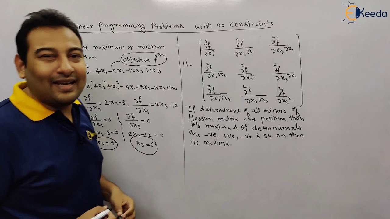 NLPP with No Constraints Problem 1