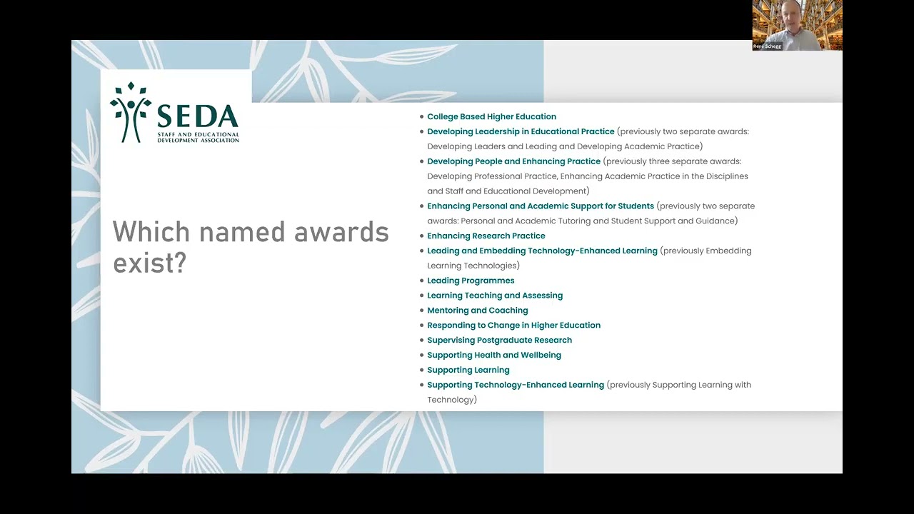 SEDA Professional Development Framework (PDF)