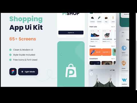 PiShop - Shopping App Figma UI Template ios shop app