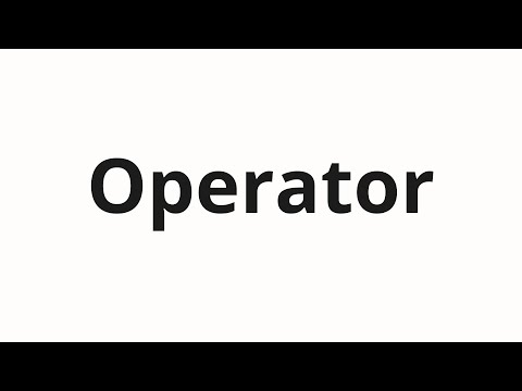 How to pronounce Operator | Оператор (Operator in Russian)