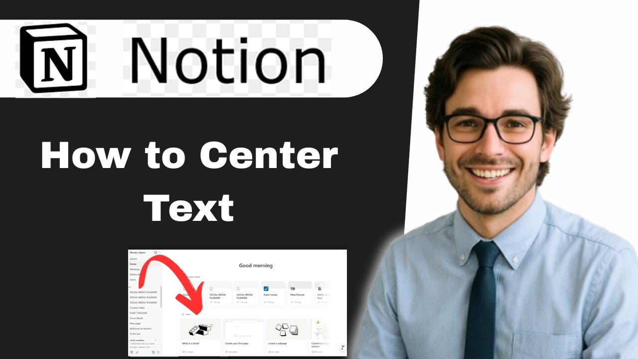 How to center text Notion (full guide)