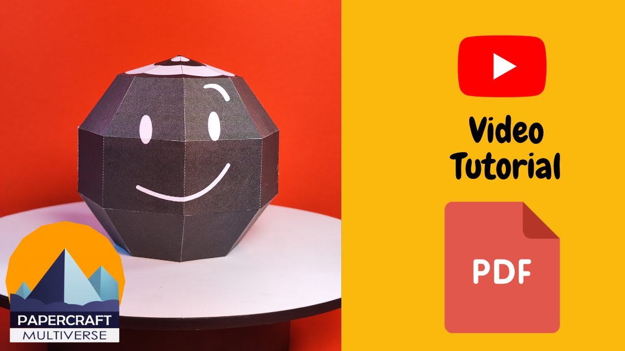 How to Make BFDI 8-Ball | Papercraft Tutorial | Easy DIY Craft | Free Template