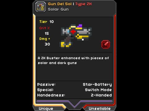 Steam Community :: Video :: Starbound | Gun Del Sol Type ZX | Mod Showcase