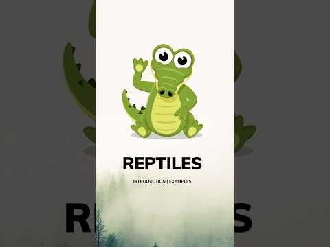 What are Reptiles? Learn about Reptiles and their examples - Vertebrate animals for Kids #animals