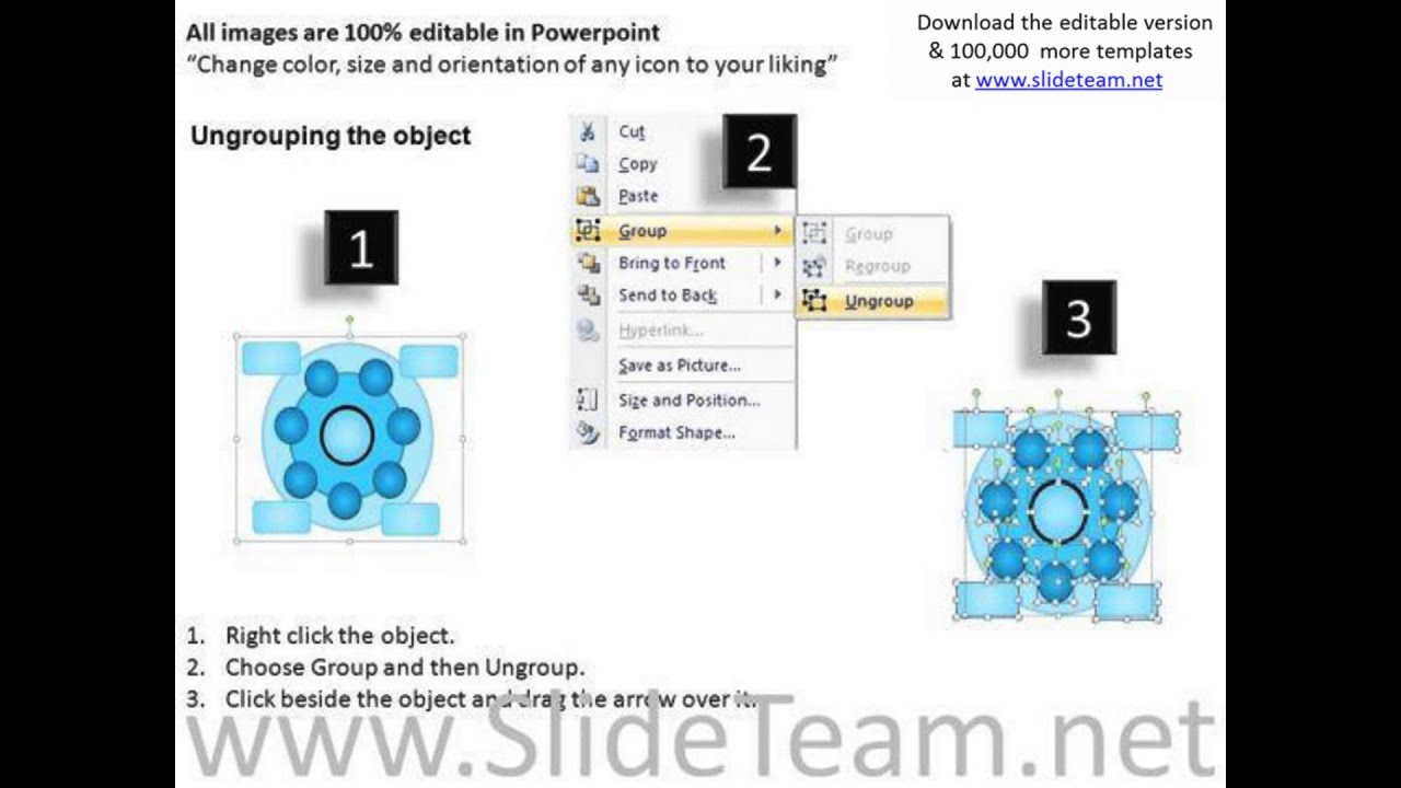 circular process chart for powerpoint slides and ppt templates pptx
