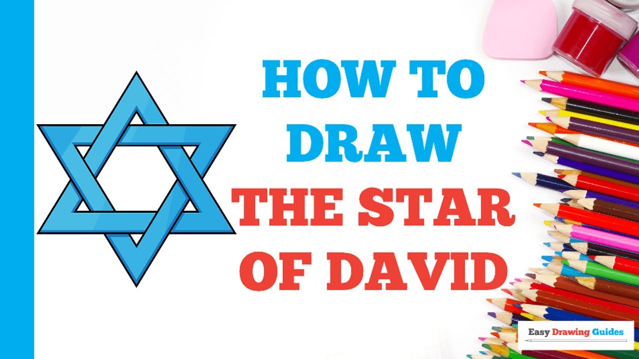 How to Draw the Star of David: Easy Step by Step Drawing Tutorial for Beginners