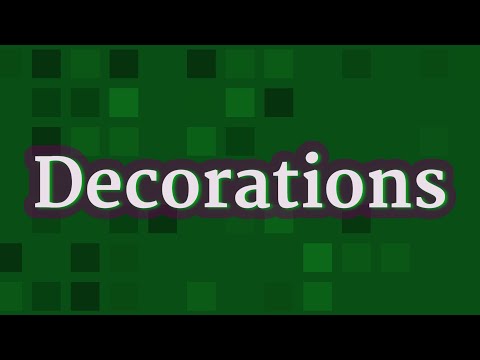 DECORATIONS pronunciation • How to pronounce DECORATIONS