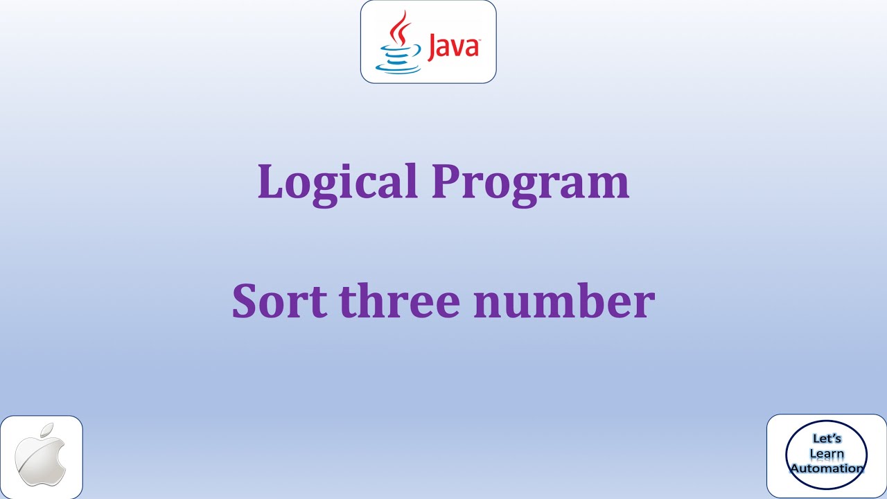 4 - Sort three numbers