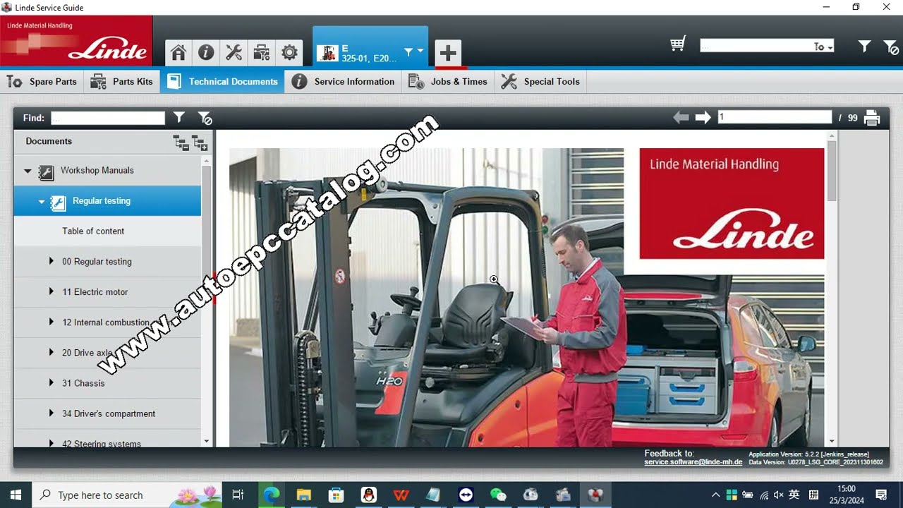 Linde Service Guide LSG V5.2.2 2023.11